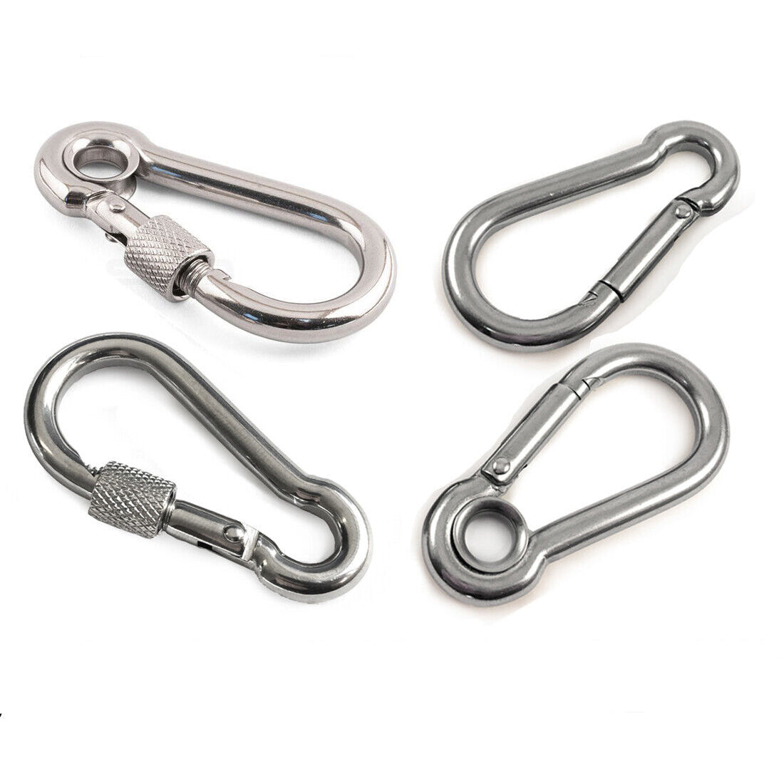 Stainless Steel Carabiners Spring Hooks | Marine Fixings & Fasteners ...