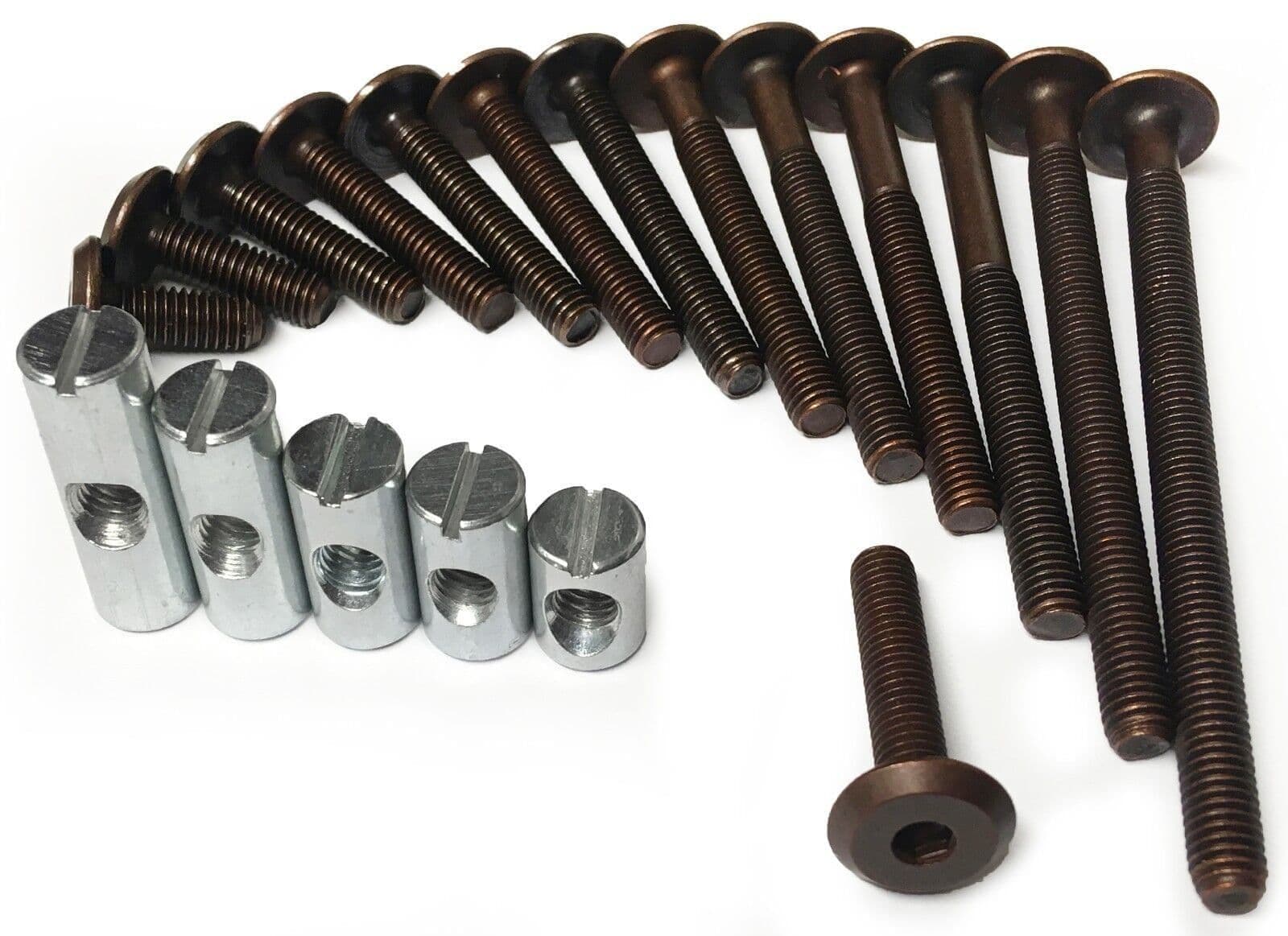 Bronze Furniture Connector Bolts & Barrel Nuts Sets – ADL Components