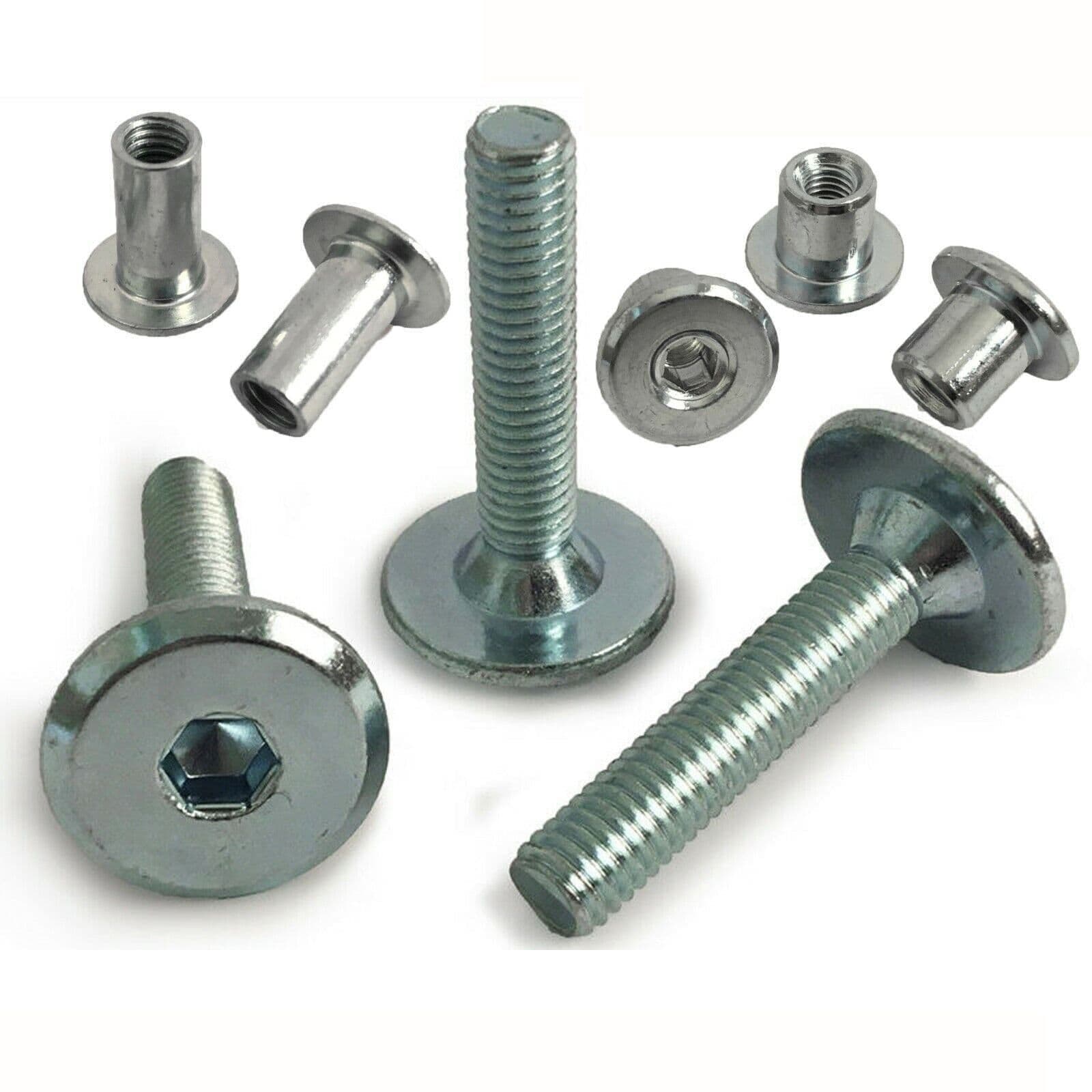 M5 5mm Thread Furniture Connector Bolts & End Cap Nuts Sets – ADL ...