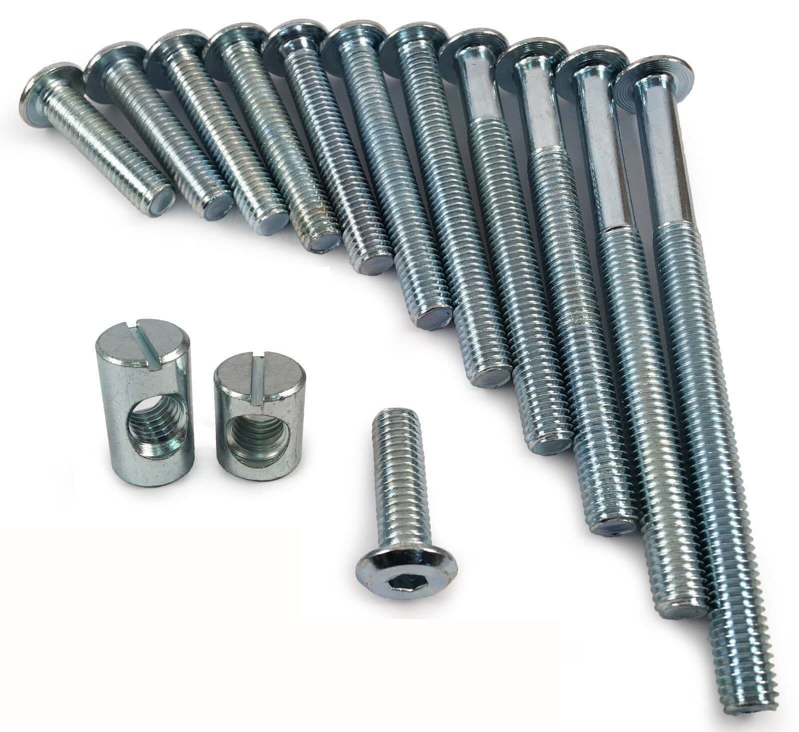 M8 Thread Furniture Connector Bolts & Barrel Nuts Sets – ADL Components