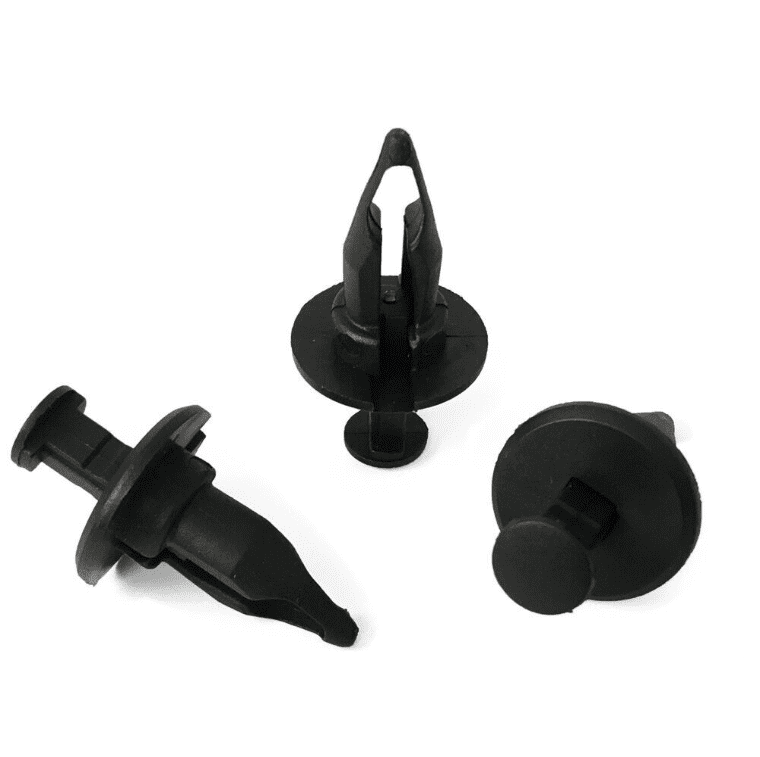 Black Plastic Push-Type Rivet Retainer Clips for Chrysler 6502625 GM 1 ...