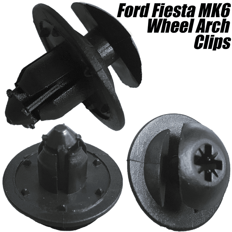 10x Clips for Ford Fiesta Mk6 Front Wheel Arch Lining Inner Splash Gua ...