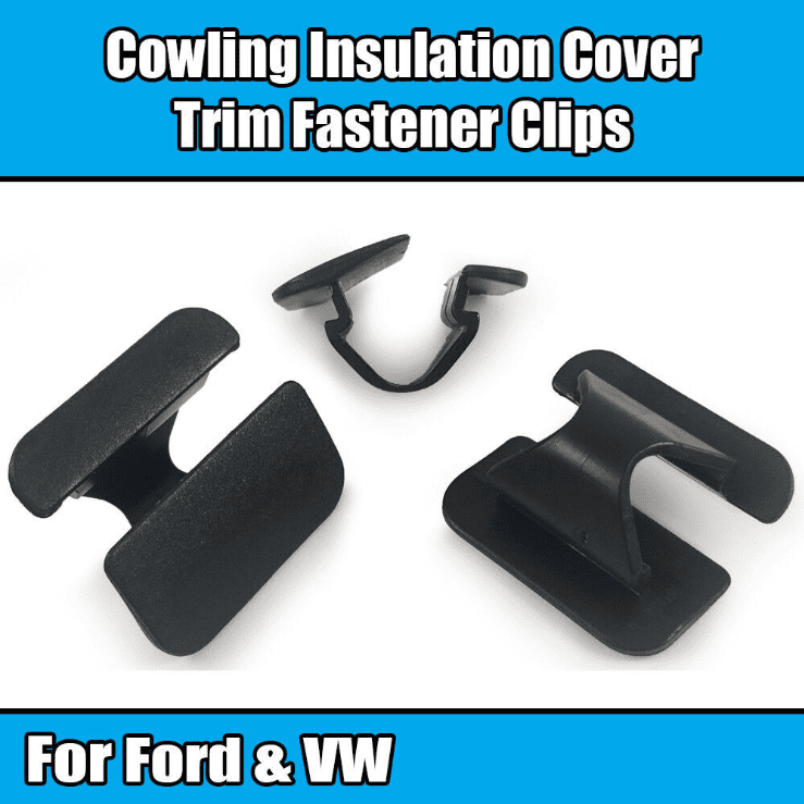 10x Clips for Ford VW Bonnet Cowling Insulation Cover Lining Fastener ...