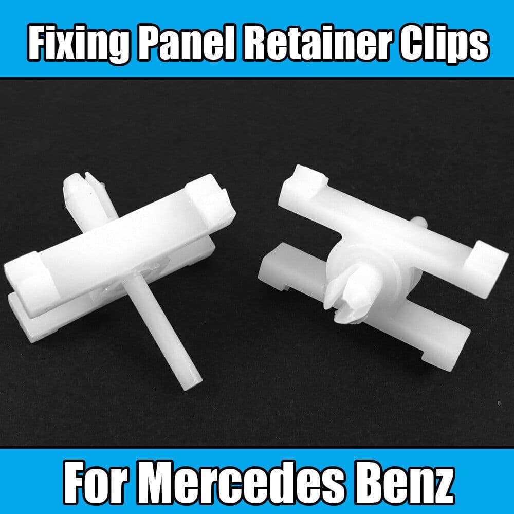 10x Clips for Mercedes Benz Fixing Panel Retainer Clips White Plastic ...
