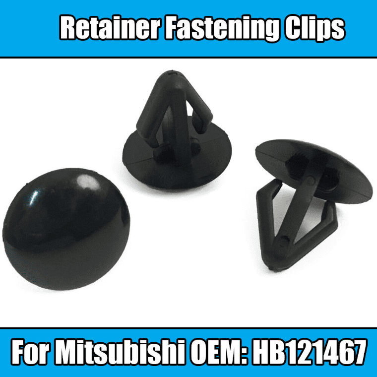 10x Clips for Mitsubishi Bonnet Hood Trim Insulation Panel Fastener St ...