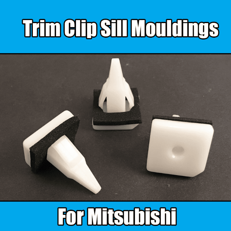 10x Clips for Mitsubishi Plastic Trim Sill Mouldings Side Skirts Rocke ...