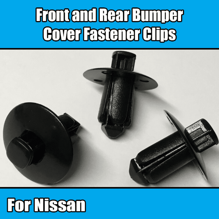 10x Clips for Nissan Front And Rear Bumper Cover Push Type Retainer Fa ...