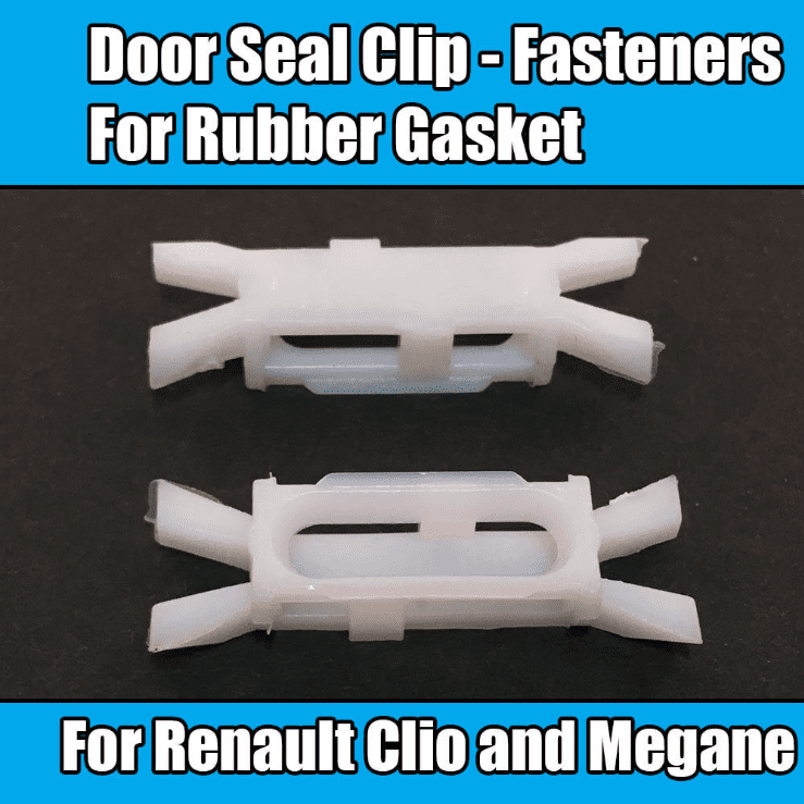 10x Clips for Renault Clio Megane Door Seal Fasteners Rubber Gasket 77 ...
