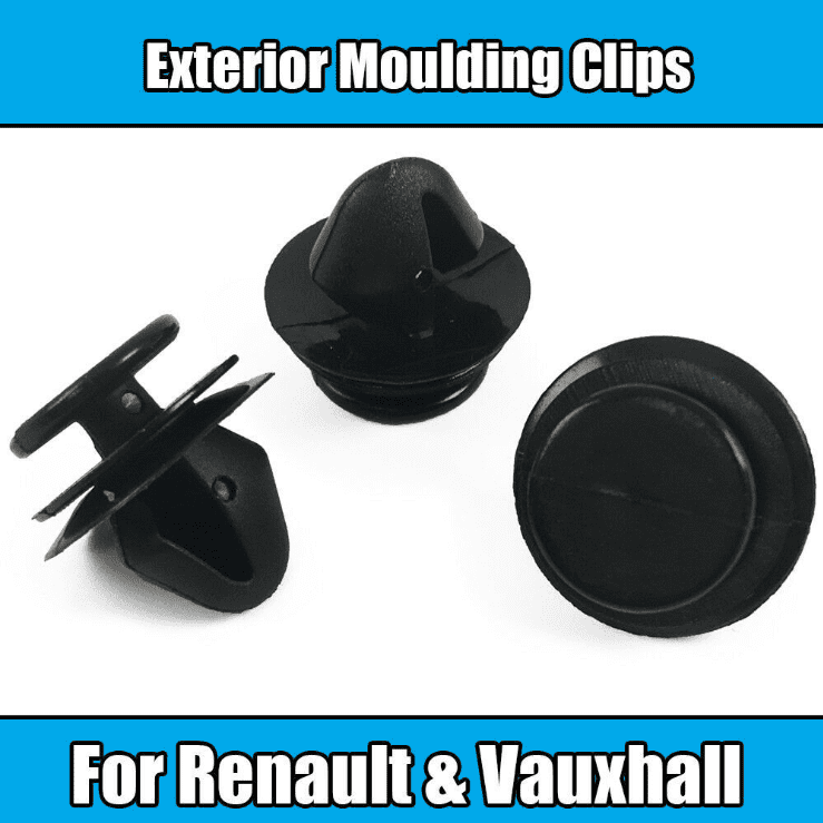 10x Clips for Renault Master Exterior Side Moulding Bump Strip Vauxhal ...