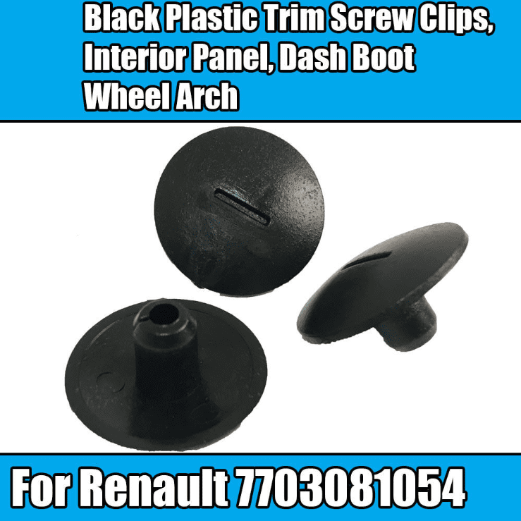 10x Clips for Renault Plastic Trim Screw Interior Panel Dash Boot Whee ...