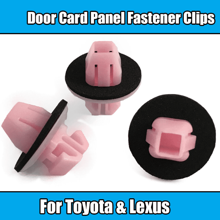 10x Clips for Toyota Body Door Trim Pink Card Panel Fastener Moulding ...