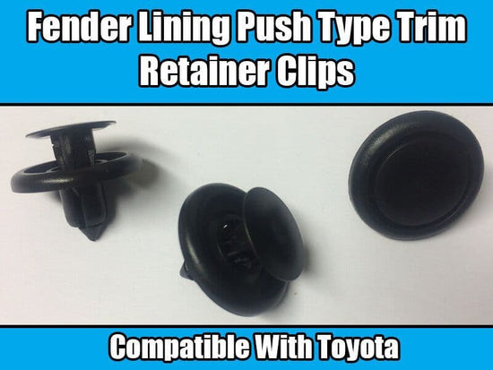 10x Clips for Toyota Corolla Mr2 Fender Lining Push Type Retainer Plas ...