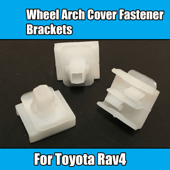 10x Clips for Toyota Rav4 Wheel Arch Cover Fastener Brackets White Pla ...