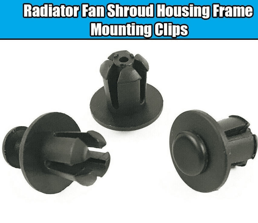 10x Mounting Clips for BMW E30 E34 E36 E46 3 5 Series Radiator Fan Hou ...