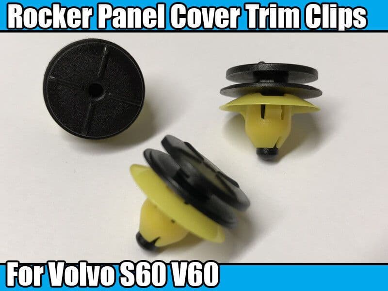 10x Side Skirts Sill Mouldings Rocker Panel Cover Trim Clips for Volvo ...