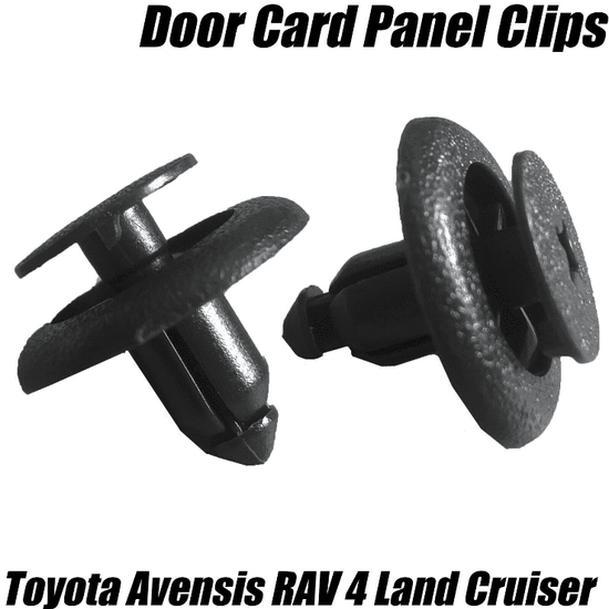 10x Toyota Avensis Rav 4 Land Cruiser Door Card Panel Moulding Trim Cl ...