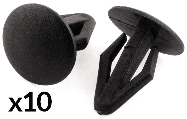 10x Universal Clips for Nissan Toyota Mitsubishi Black Plastic Retaini ...