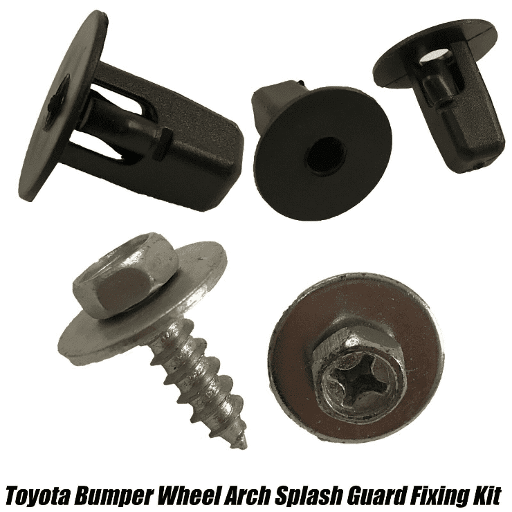 10x Wheel Arch Splash Guard Under Tray Screws Moulding Clips Grommet f ...