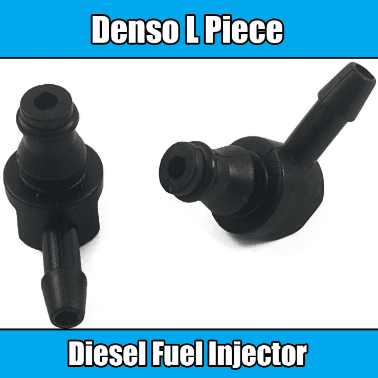 1X Denso L Common Rail Fuel Injector T Piece Leak Off Clip Black Plast ...