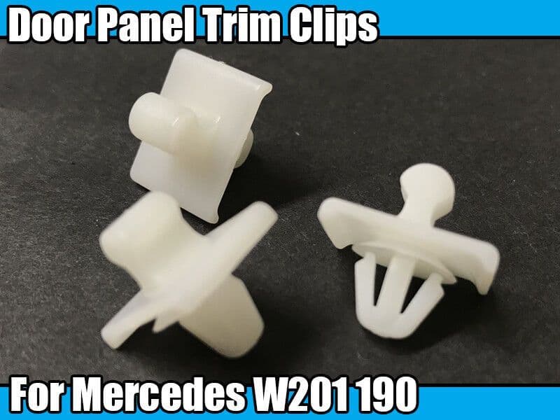 1X Door Sides Card Panel Moulding Interior Trim Clips for Mercedes W20 ...