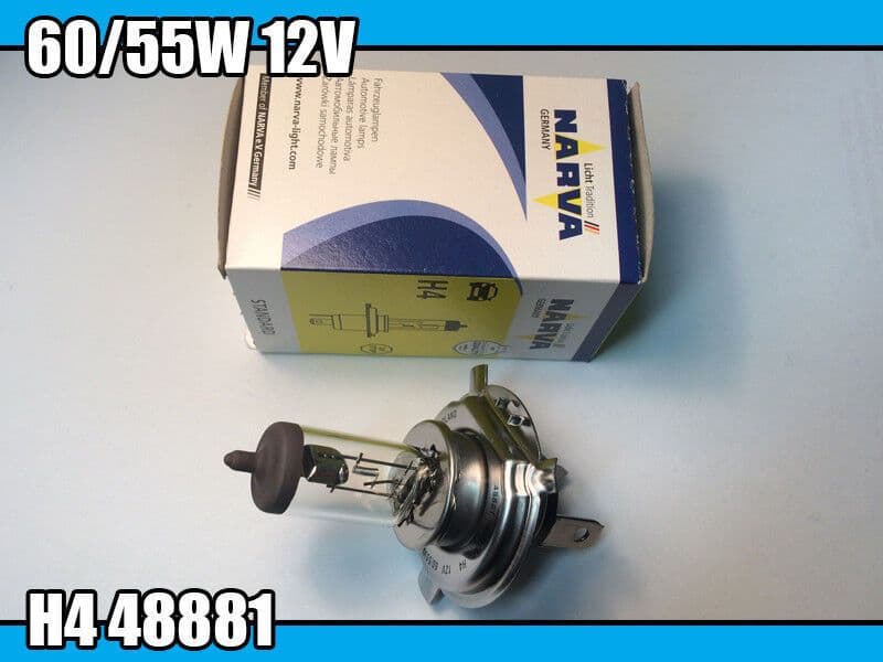 1X H4 Car Headlamp Headlight Bulb 472 12V 60/55W Europe Bulb 3 Pin Bul ...