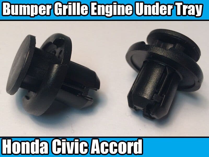 20x 10mm Clips for Honda Bumper Grille & Engine Undertray Trim Panel ...