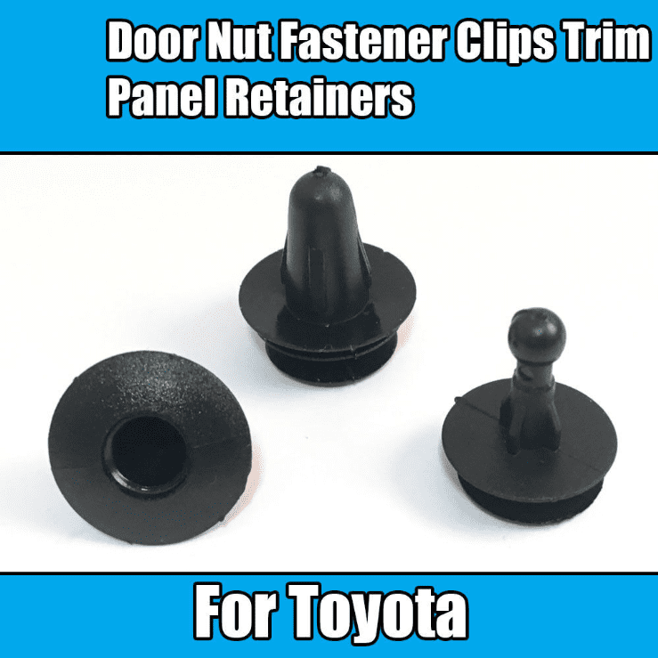 20x Black Plastic Door Fastener Trim Clips Panel Retainers for Toyota ...