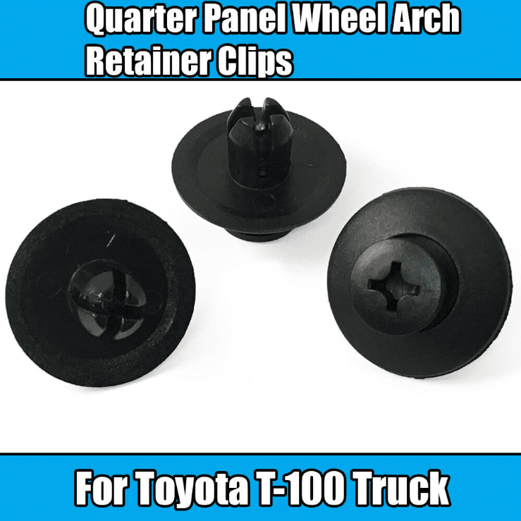 20 Black Plastic Trim Clips - Toyota Quarter Panel Wheel Arch Retainer ...