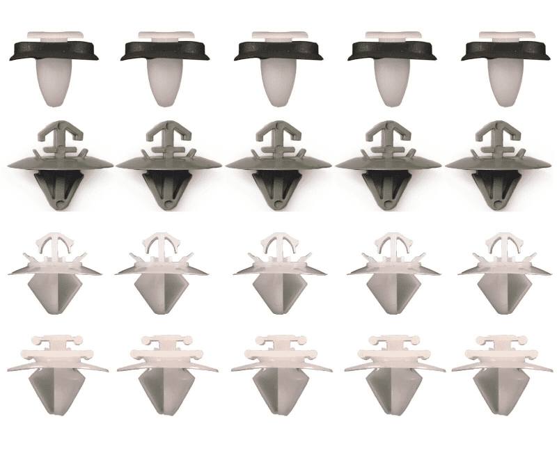 20x Clips Set for Citroen C4 Nissan Van Door Panel Side Moulding Trim ...