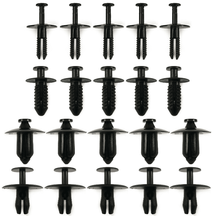 20x Rivet Clips Set for Renault Engine Bumper Wheel Arch Exterior Trim ...