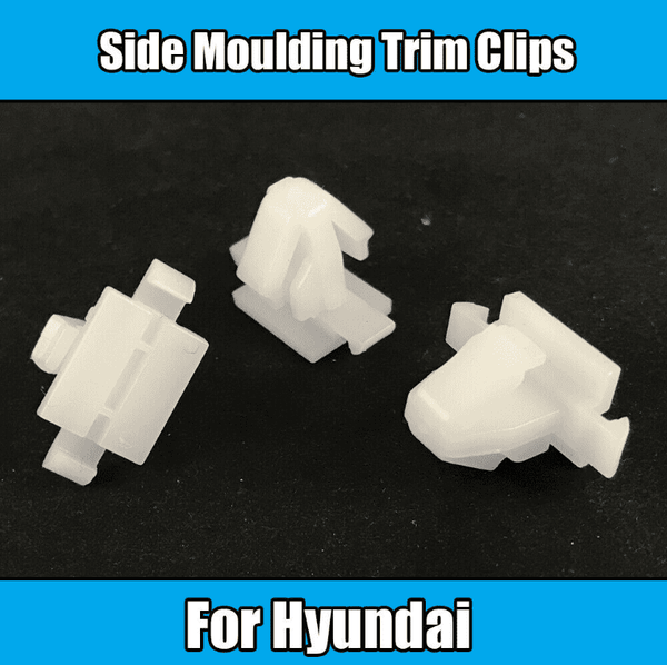 20x White Plastic Trim Clips for Hyundai Exterior Body Side Moulding ...