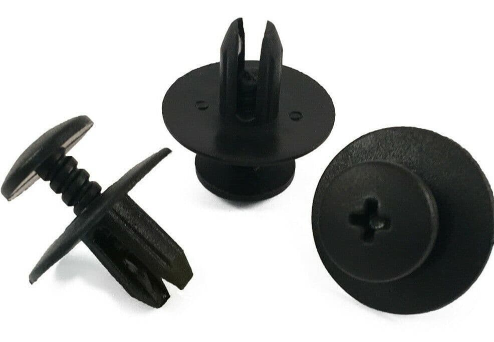 50x Black Plastic Clips for BMW E36 E60 Bonnet Lining Sound Insulation ...