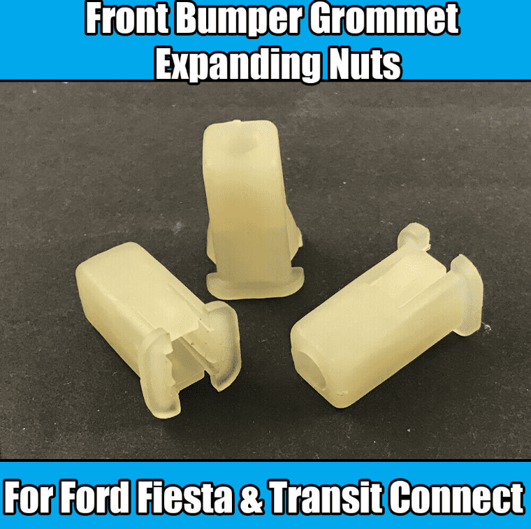 50 Plastic Expanding Grommet Nuts for Ford Fiesta Transit Front Bumper ...