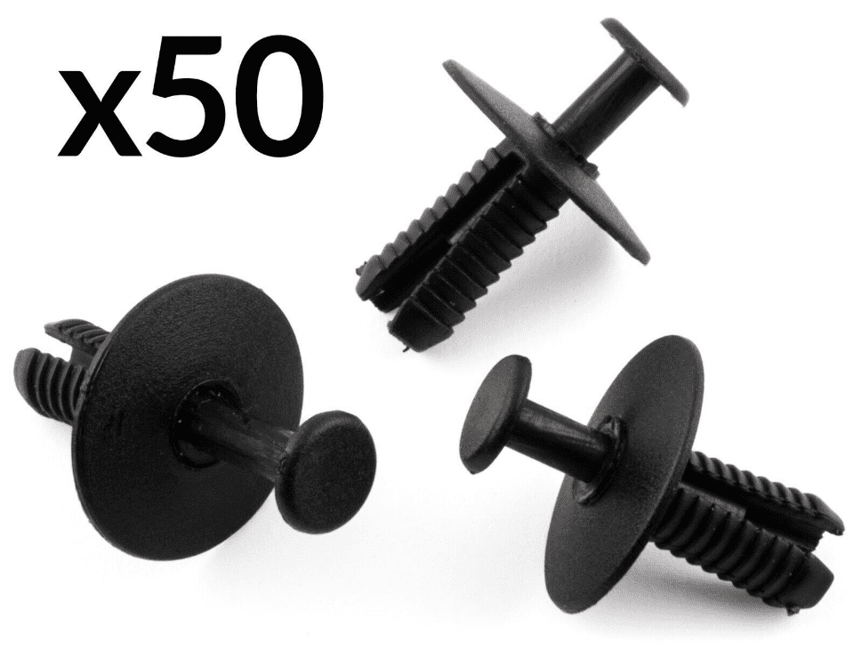 50x Plastic Trim Clip Rivet for BMW & Mini Skirts Sills Bumper Cover ...
