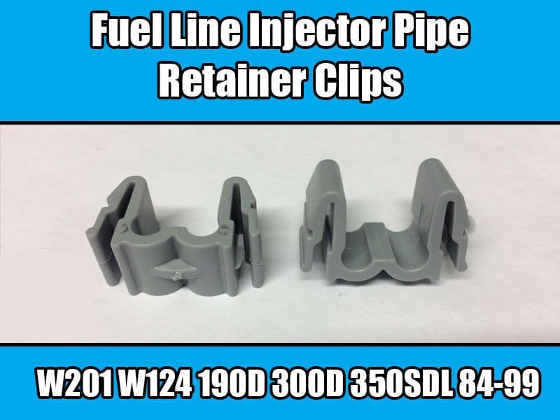 5x Fuel Line Injector Pipe Retainer Clips Grey Plastic for Mercedes 60 ...