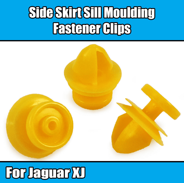 5x Plastic Clips for Jaguar Side Skirt Sill Moulding Trim Rocker Cover ...