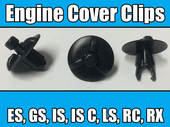 5x Plastic Clips Fasteners for Lexus Engine Cover Motor Shield Panel ...