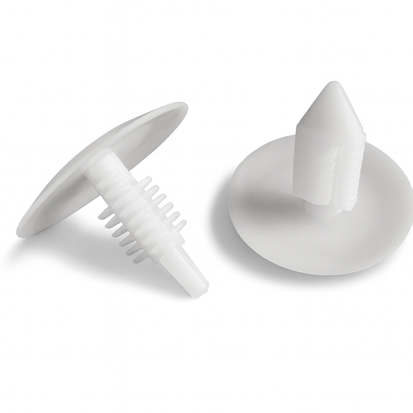 Clips for GM Chrysler Interior Card Panel Fascia Trim Clips White Plas ...