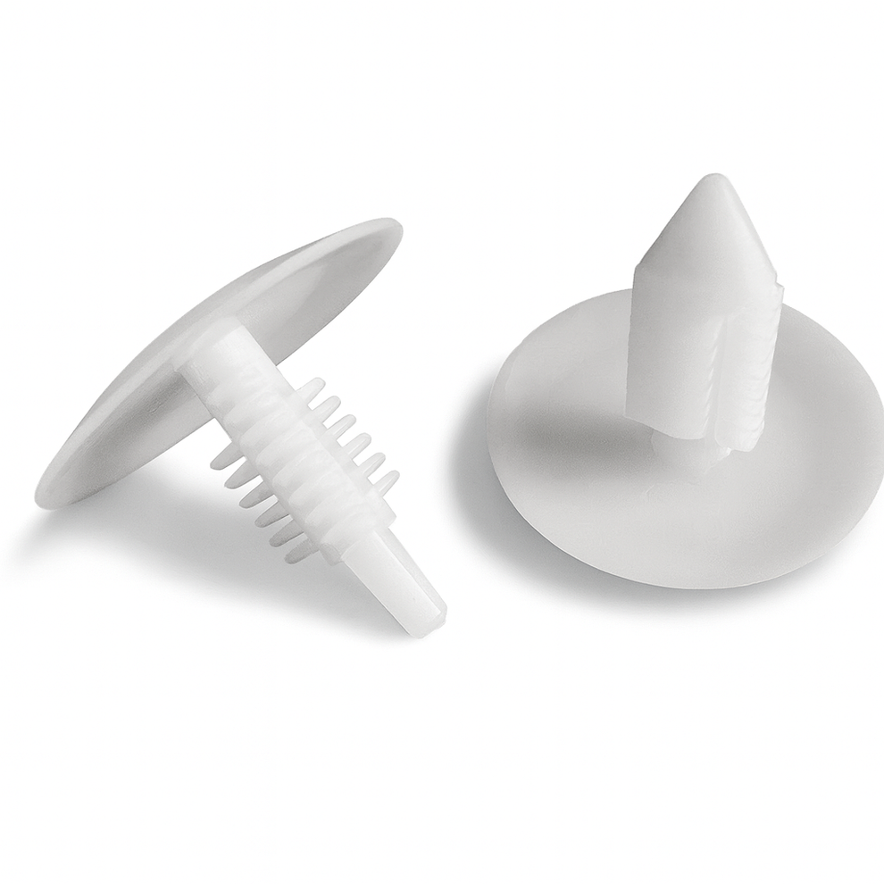 Clips for GM Chrysler Interior Card Panel Fascia Trim Clips White Plas ...