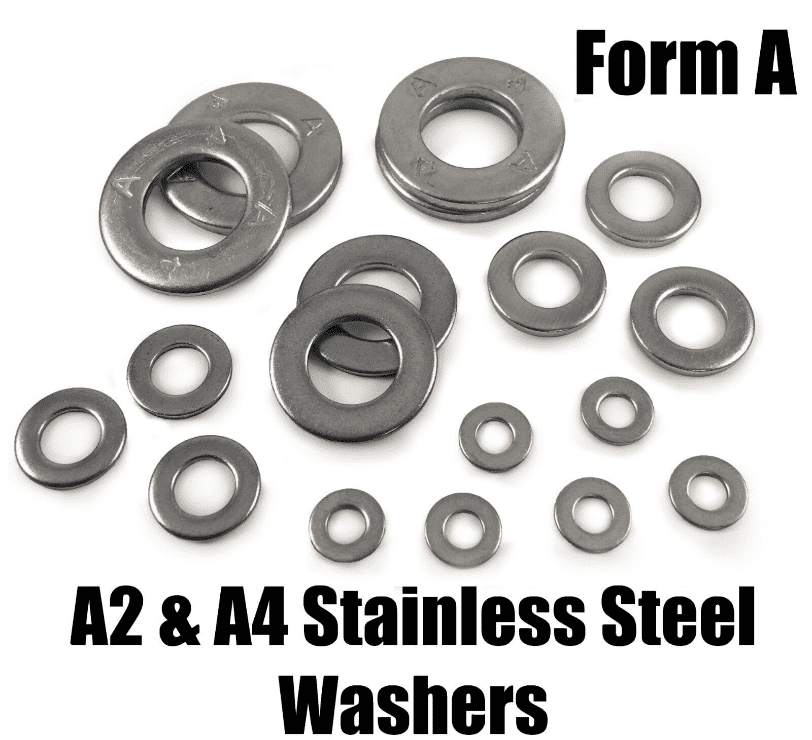A2 & A4 form A Stainless Steel Washers M3 M4 M5 M6 M7 M8 M10 M12 – ADL ...