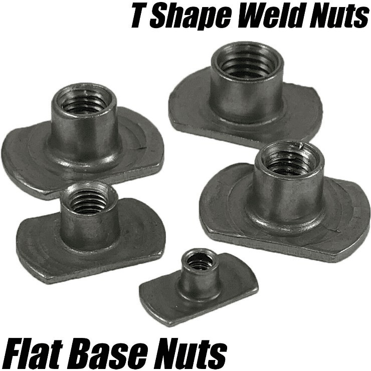 M4 M5 M6 M8 M10 Carbon Steel Tee Spot Slab Based T Nuts Flat No Pips – ADL Components