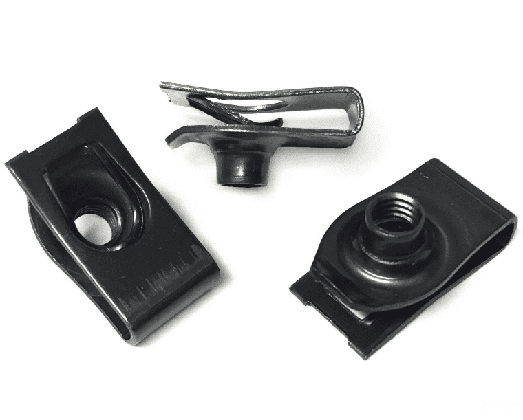 M6 Threaded Chimney U Lug Captive Nut Speed Fasteners Spire Clips Blk ...