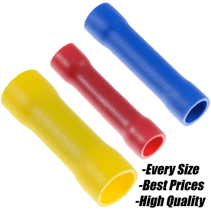 Red Blue Yellow Butt Connector Terminal Connector Electrical Crimp ...