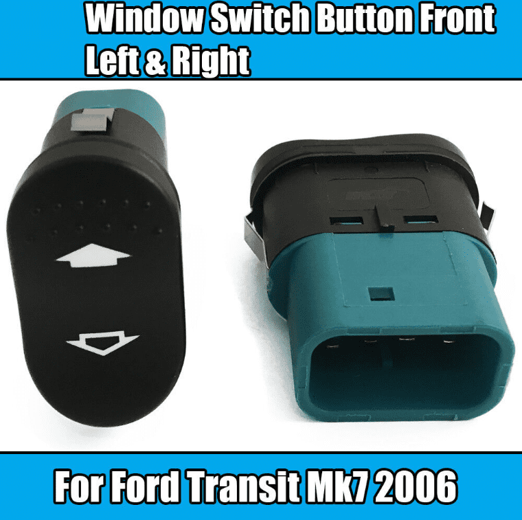 Window Switch for Ford Transit Mk7 2006 Front Left & Right Blue Green ...